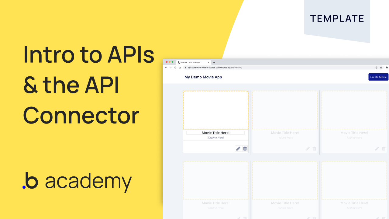 Intro To Apis Design Template Template | Bubble