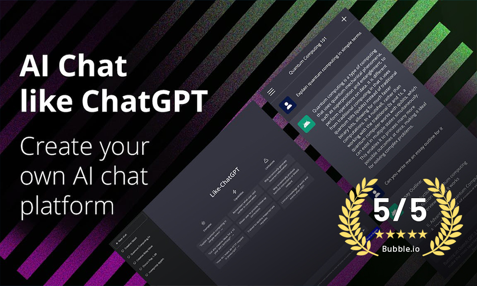 ChatGPT Clone Template | Bubble