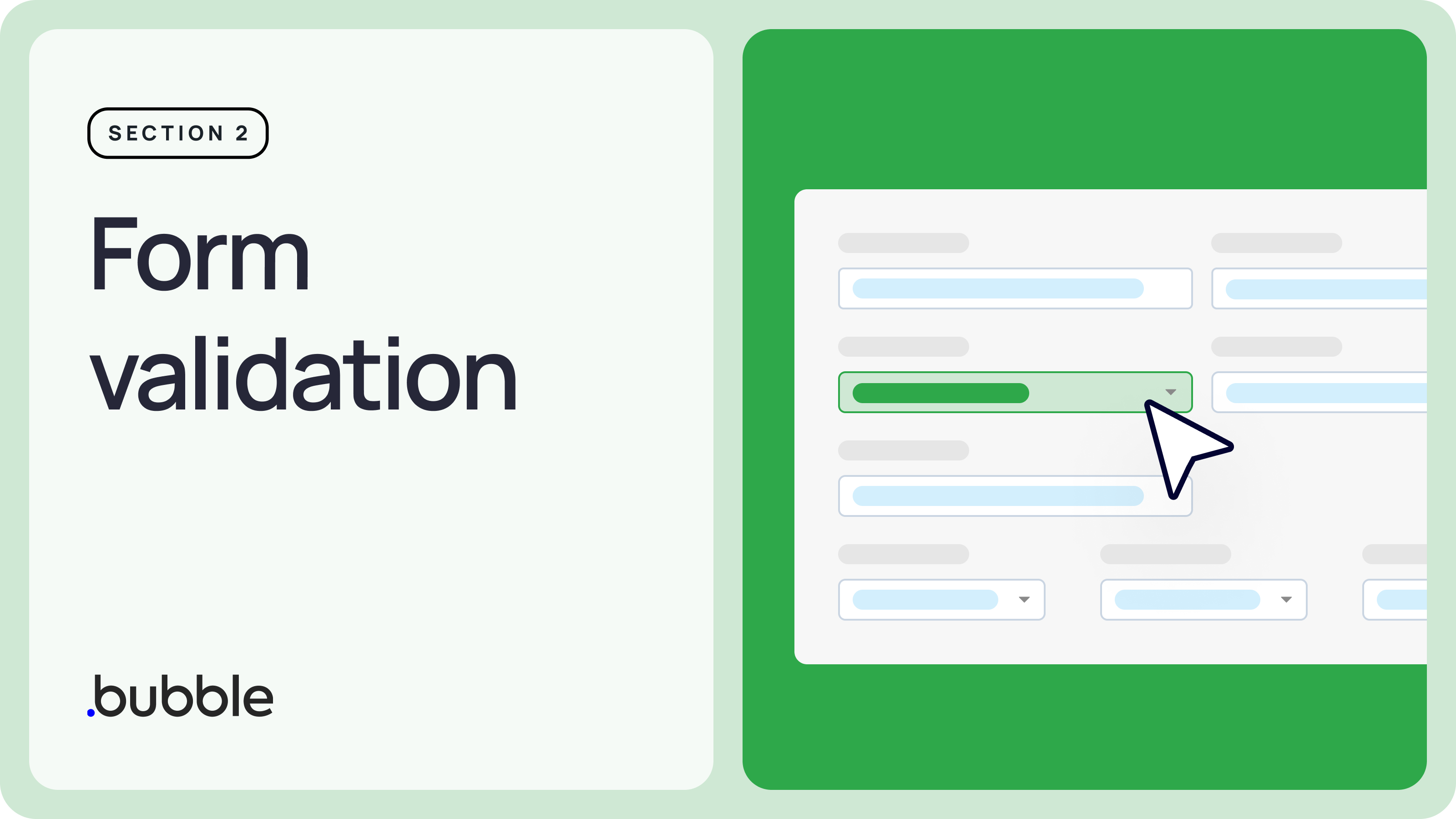 Form validation | Bubble