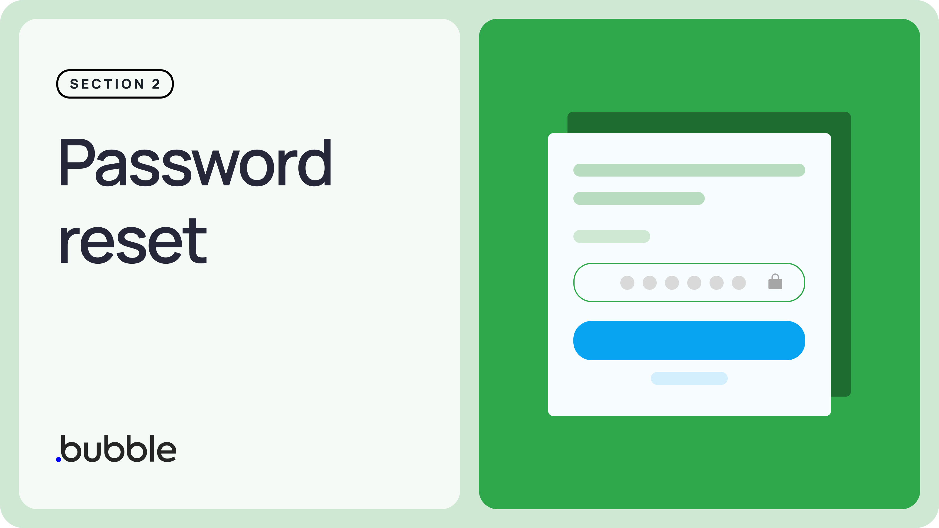 Password reset | Bubble