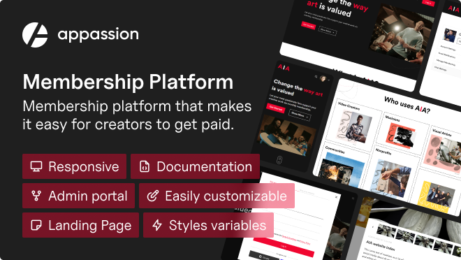 Membership App like Patreon Template | Bubble
